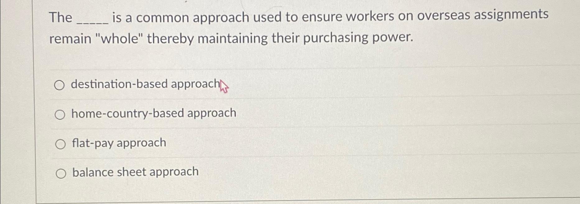 Solved The is a common approach used to ensure workers on | Chegg.com