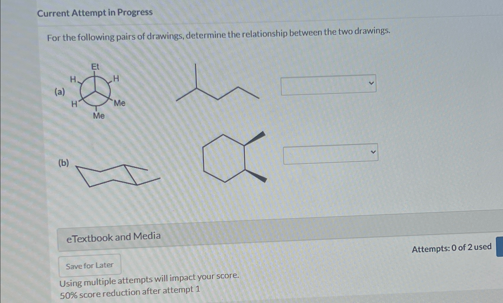 Solved Current Attempt in ProgressFor the following pairs of | Chegg.com