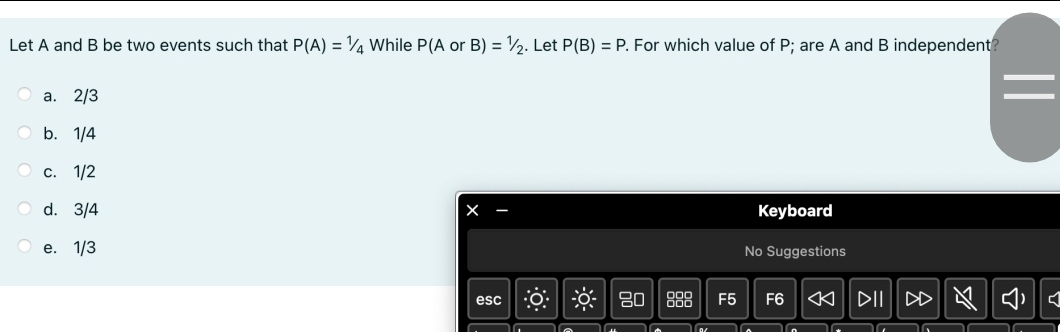 Solved Let A and B ﻿be two events such that P(A)=14 ﻿While | Chegg.com
