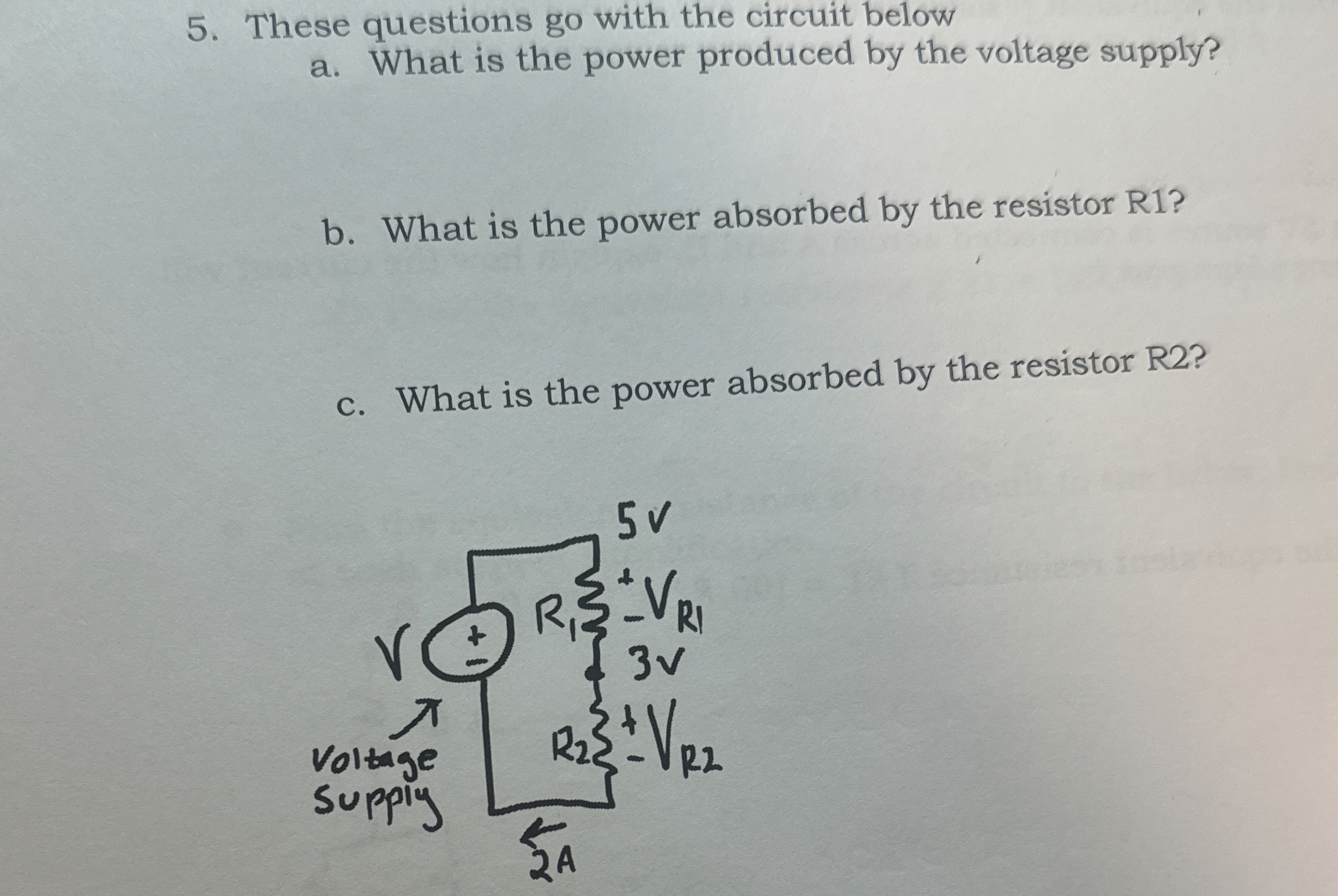 Solved These questions go with the circuit belowa. ﻿What is | Chegg.com