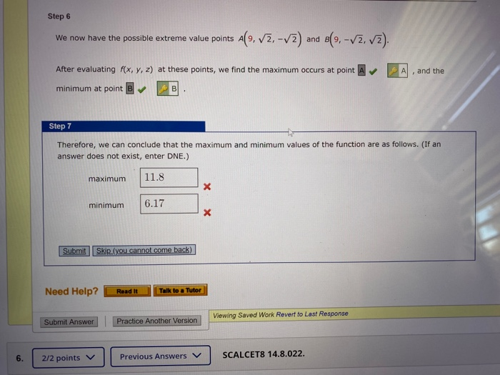 Solved Tutorial Exercise Find the extreme values of f | Chegg.com Solved Tutorial Exercise Find the extreme values of f | Chegg.com