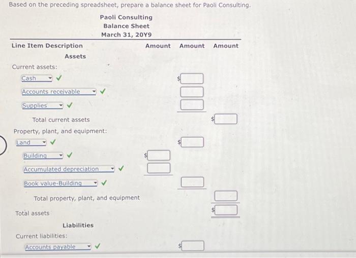 Solved Financial Statements from the End-of-Period | Chegg.com