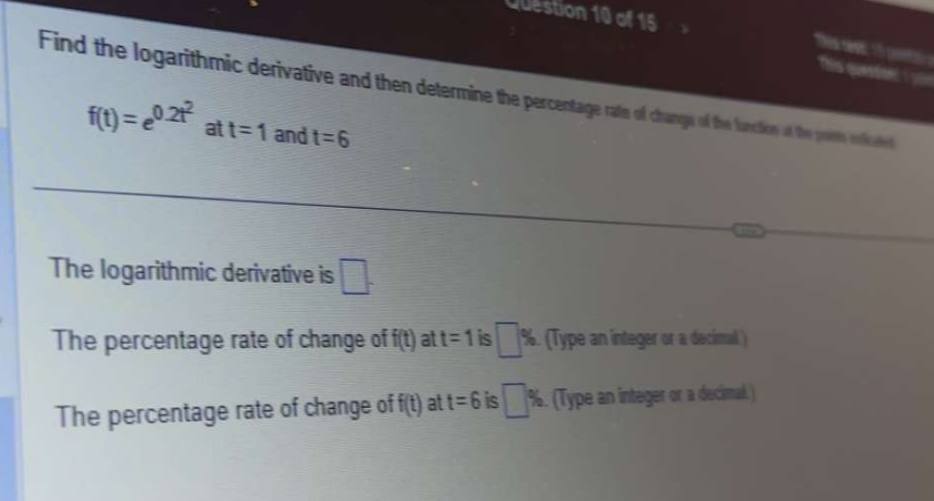 Solved (Type an exact answer.)f(t)=e0.2t2 at t=1 ﻿and t=7The | Chegg.com