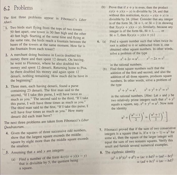 Solved 62 Problems B Prove That If Xy Is Even Then The 