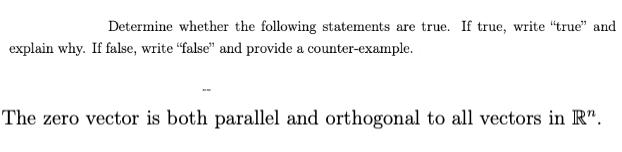 Solved Determine whether the following statements are true. | Chegg.com