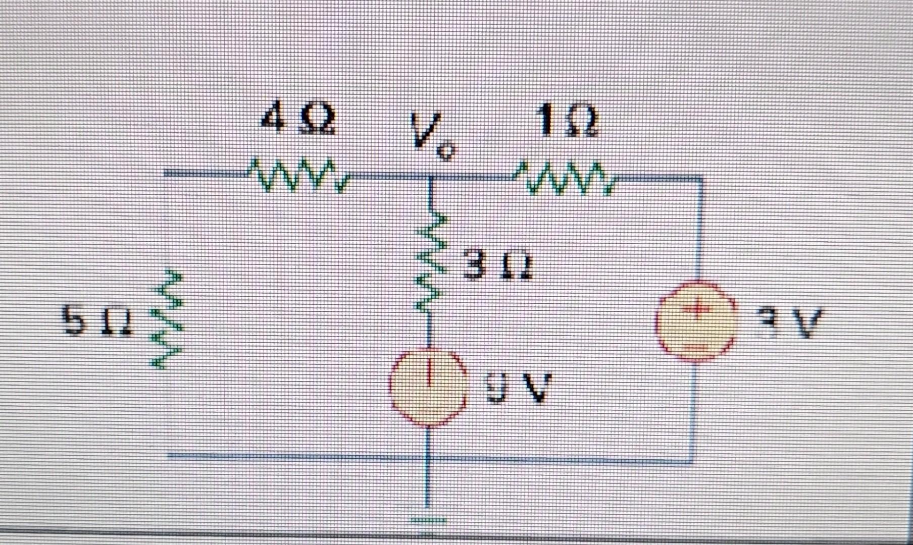 Solved using superposition solve for Vo | Chegg.com