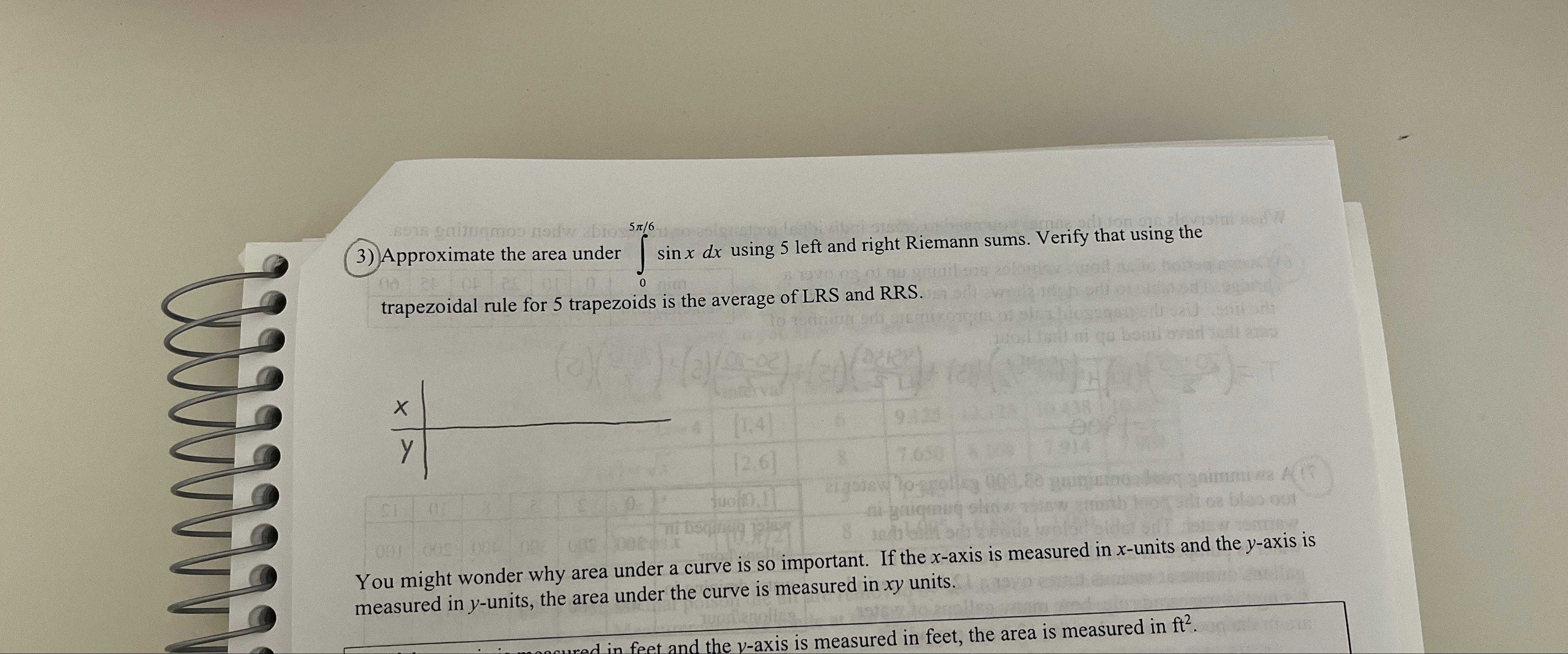 Solved Approximate the area under \\\\int_0^(5(\\\\pi )/(6)) | Chegg.com