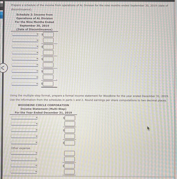 Solved Complex Income Statement The following items were | Chegg.com