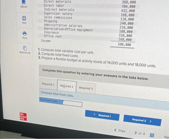 Solved Exercise 21-3 (Algo) Preparing flexible budgets LO P1 | Chegg.com