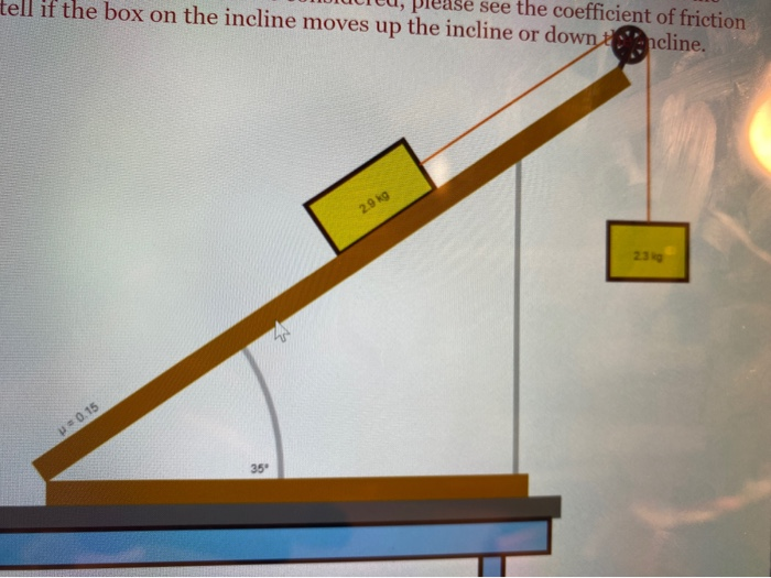Solved Newton's Law System on Incline Problem with Friction | Chegg.com Solved Newton's Law System on Incline Problem with Friction | Chegg.com