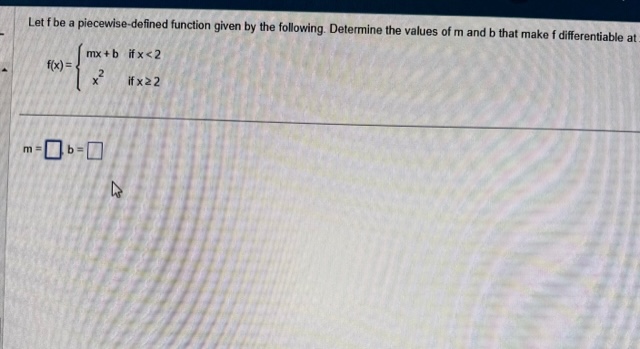 Solved Let f ﻿be a piecewise-defined function given by the | Chegg.com