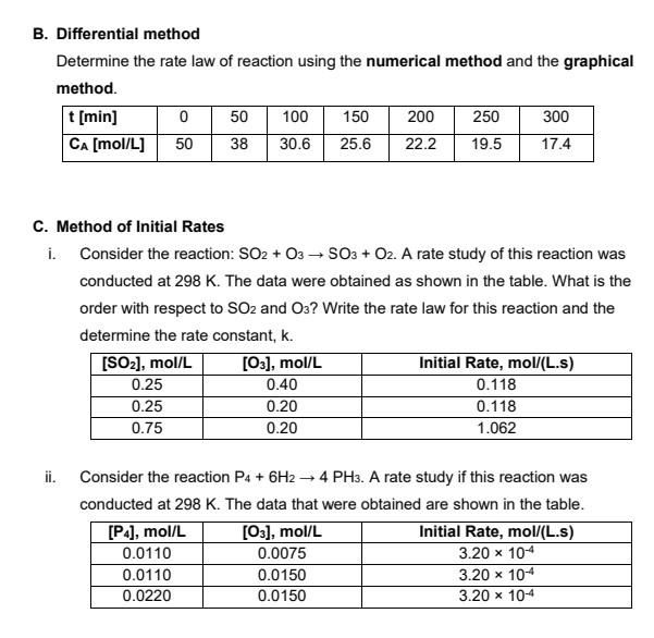 Solved Chemical Reaction Engineering question. Please help | Chegg.com