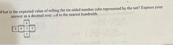 Solved What is the expected value of rolling the six-sided | Chegg.com