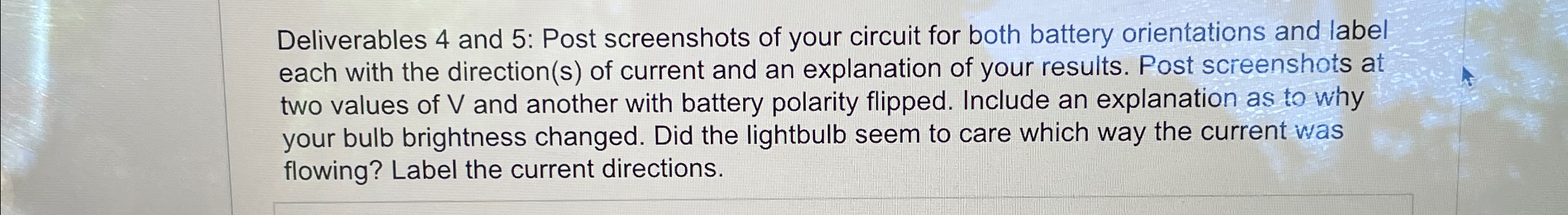 Solved Deliverables 4 ﻿and 5: Post screenshots of your | Chegg.com