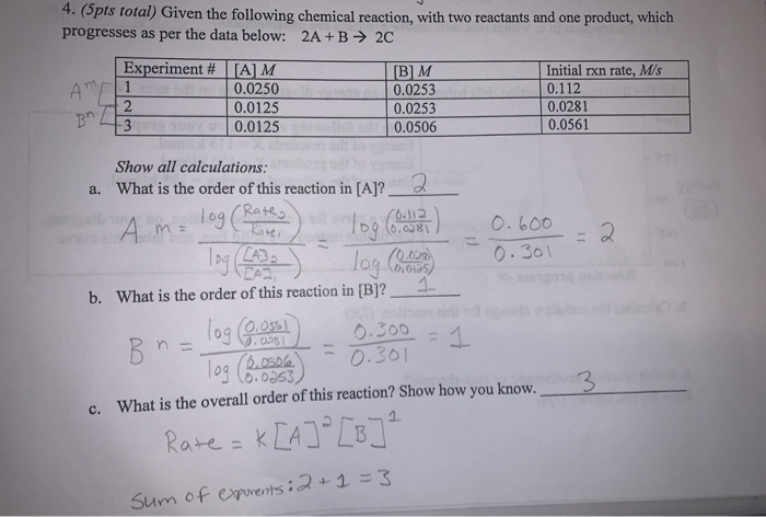 Solved 4 Spis Total Given The Following Chemical Reaction Chegg solved-4-spis-total-given-the-following-chemical-reaction-chegg