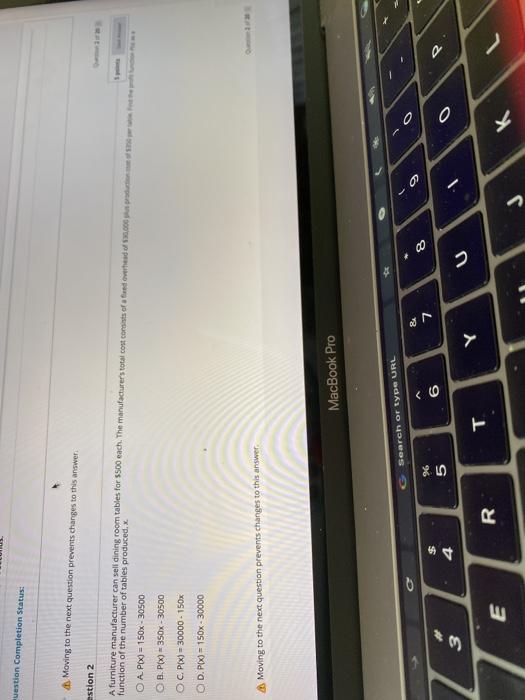 Solved estion Completion Status: Moving to the next question | Chegg.com Solved estion Completion Status: Moving to the next question | Chegg.com