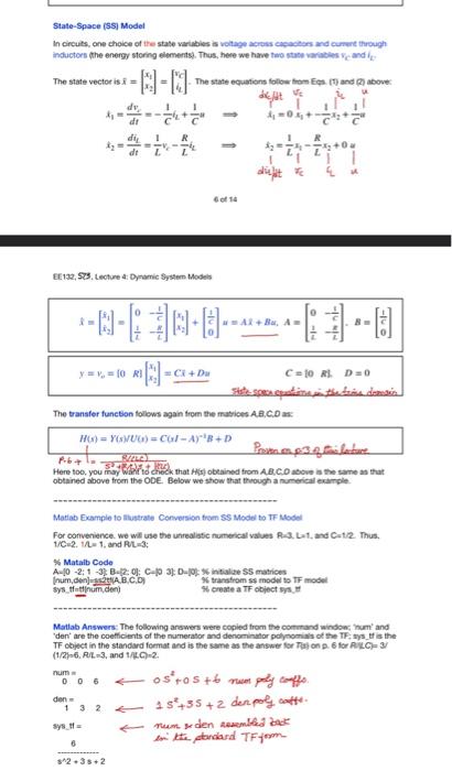Solved a- In Lecture 4 , we derived the transfer function of | Chegg.com