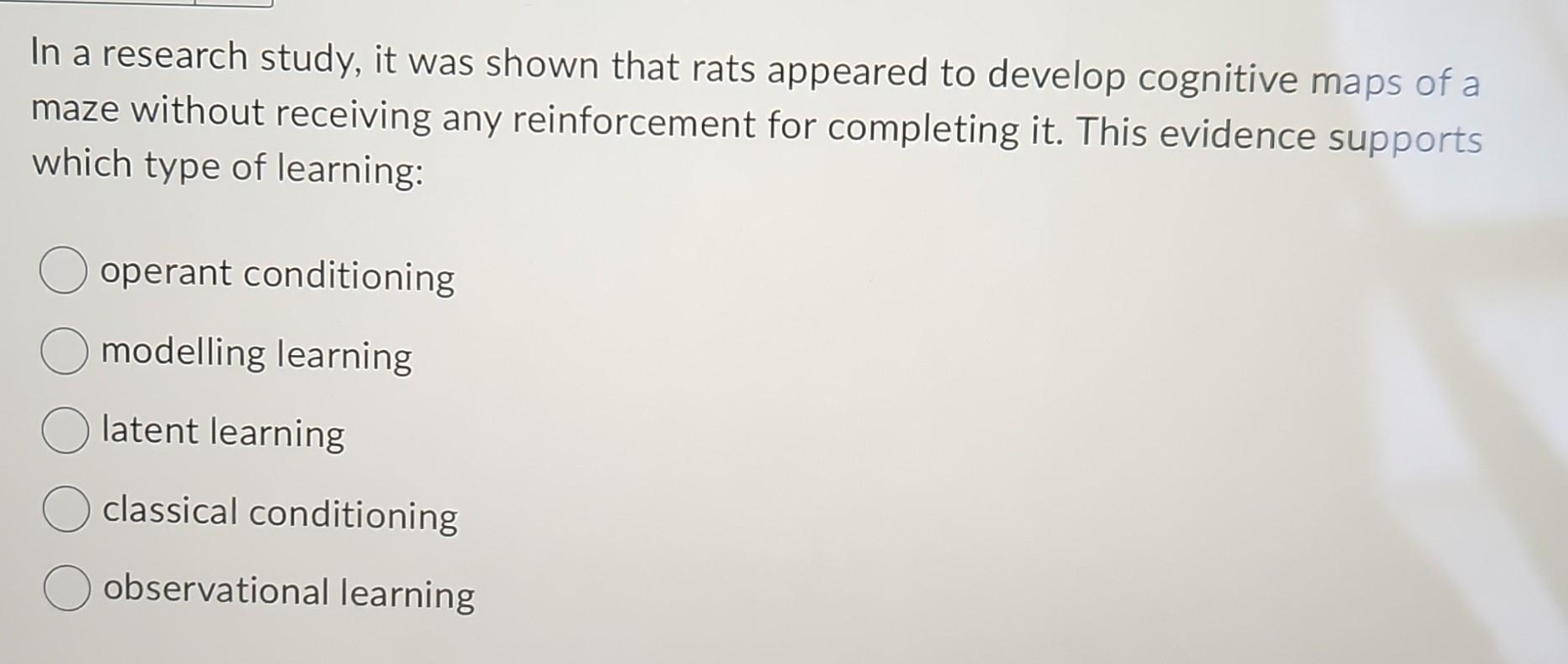 Solved In a research study, it was shown that rats appeared | Chegg.com