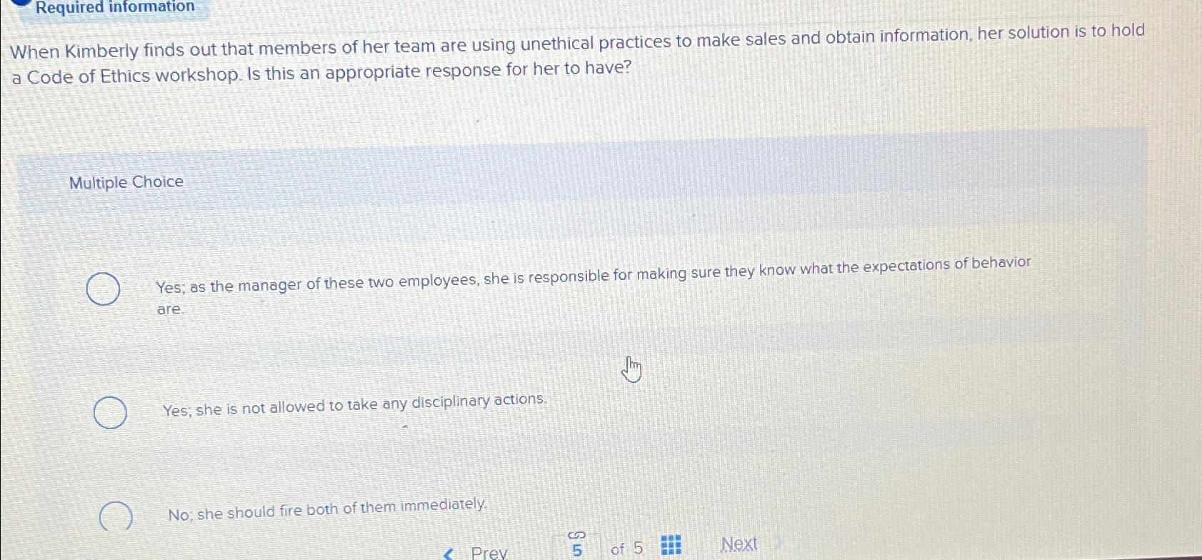 Solved Required informationWhen Kimberly finds out that | Chegg.com