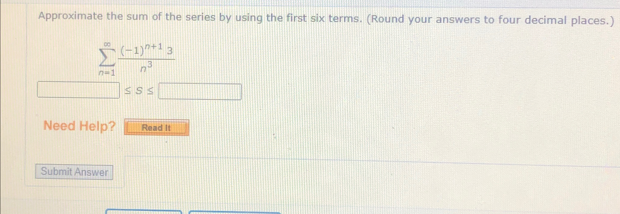 Solved Approximate the sum of the series by using the first | Chegg.com