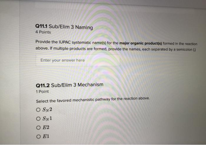 Solved Q11 Substitution/Elimination 3 5 Points Consider the | Chegg.com Solved Q11 Substitution/Elimination 3 5 Points Consider the | Chegg.com