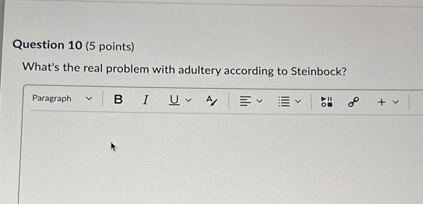 Solved Question 10 (5 ﻿points)What's the real problem with | Chegg.com