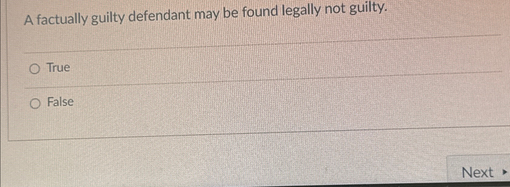 Solved A factually guilty defendant may be found legally not | Chegg.com