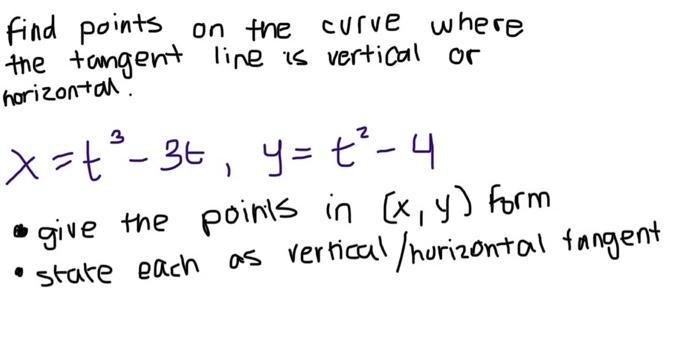 Solved find both tagents using calc I and II only!show all | Chegg.com