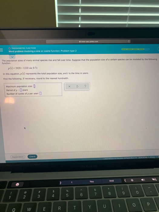 Solved www-swu.aleks.com TRIGONOMETRIC FUNCTIONS Word | Chegg.com