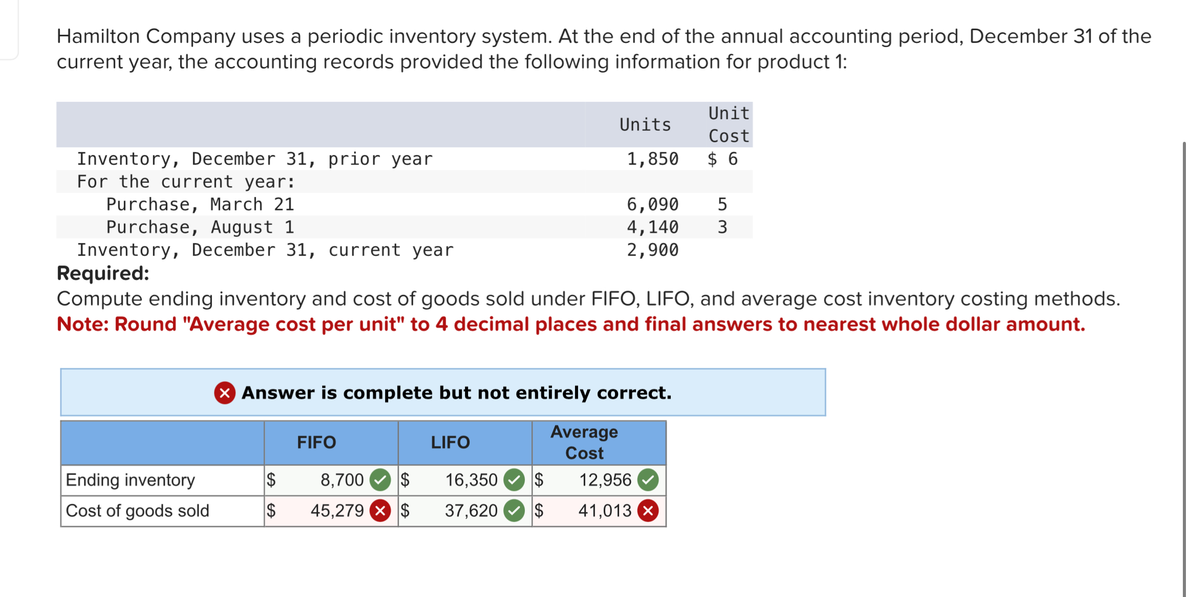 Solved Hamilton Company uses a periodic inventory system. At | Chegg.com