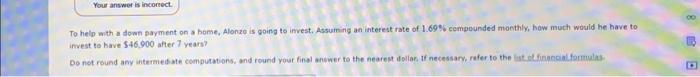 Solved To help with a down payment on a bonse, Alonzo is | Chegg.com
