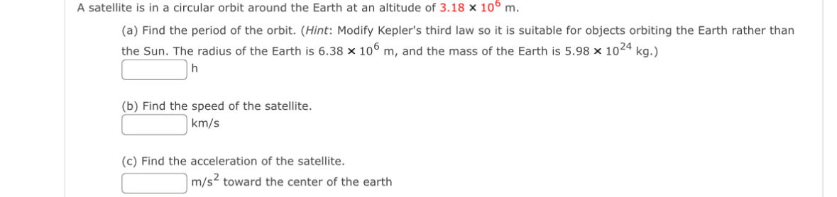 Solved A satellite is in a circular orbit around the Earth | Chegg.com
