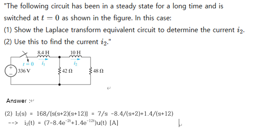 Solved Q. ﻿The following circuit has been in a steady state | Chegg.com