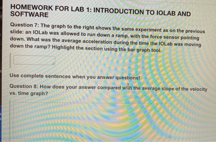 Solved HOMEWORK FOR LAB 1: INTRODUCTION TO IOLAB AND | Chegg.com