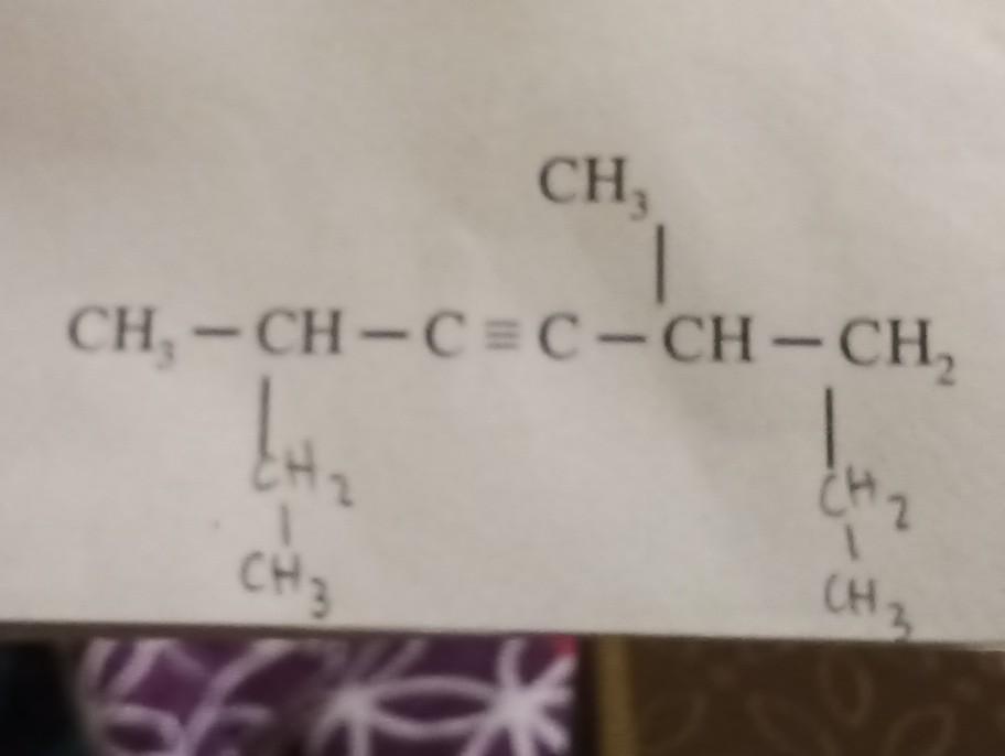 Solved CH, CH-CH-C=C-CH-CH, LH - CH3 CH एकर | Chegg.com