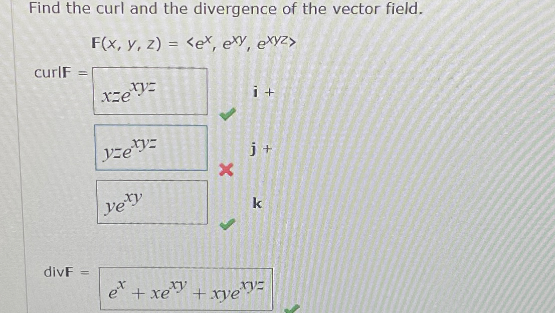 Solved Find the curl and the divergence of the vector | Chegg.com