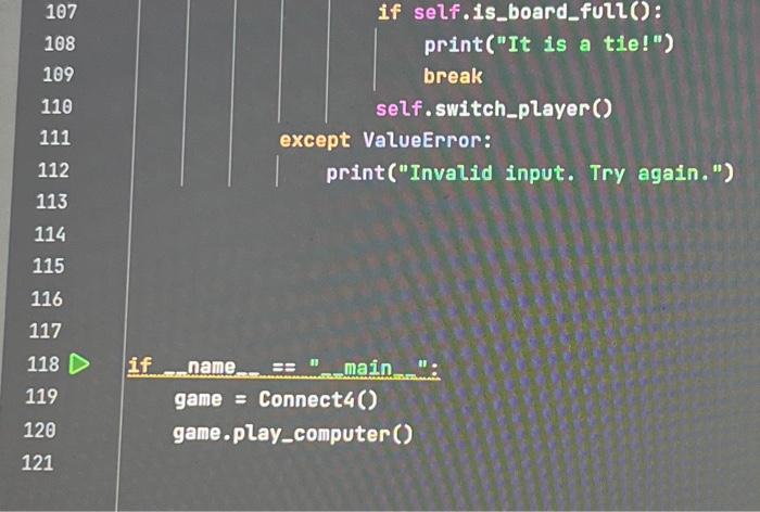 Solved need help fixing function play_computer it doesnt run | Chegg.com