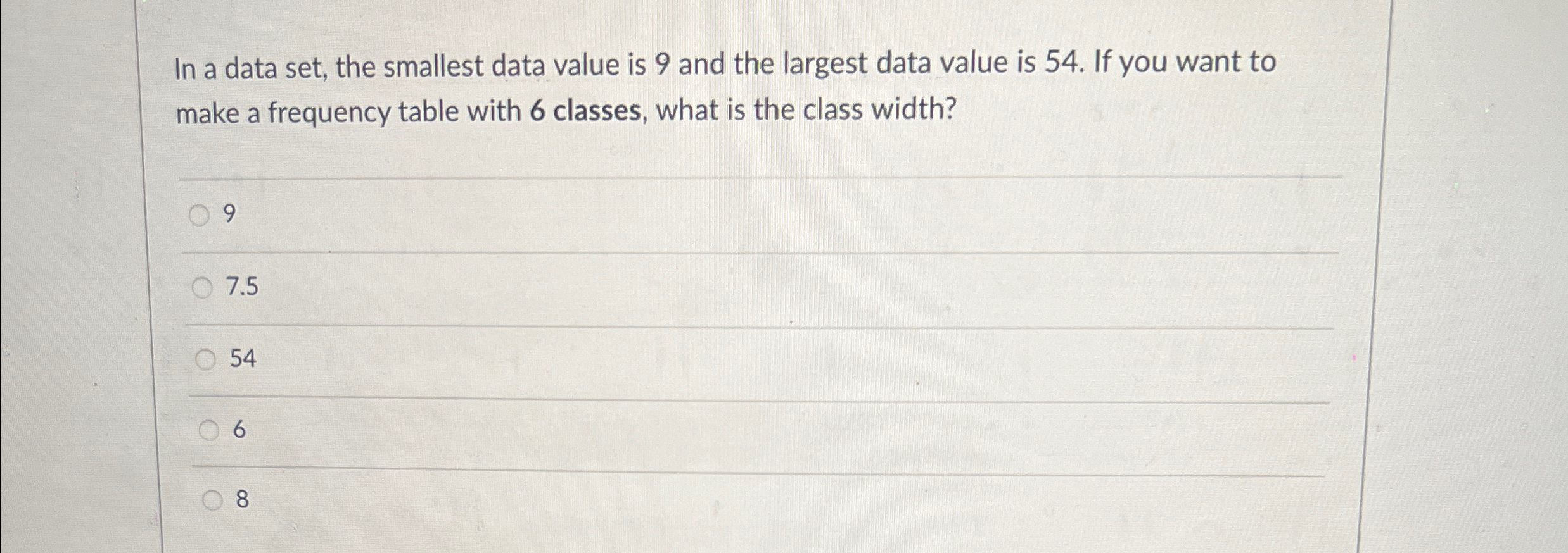 Solved In a data set, the smallest data value is 9 ﻿and the | Chegg.com
