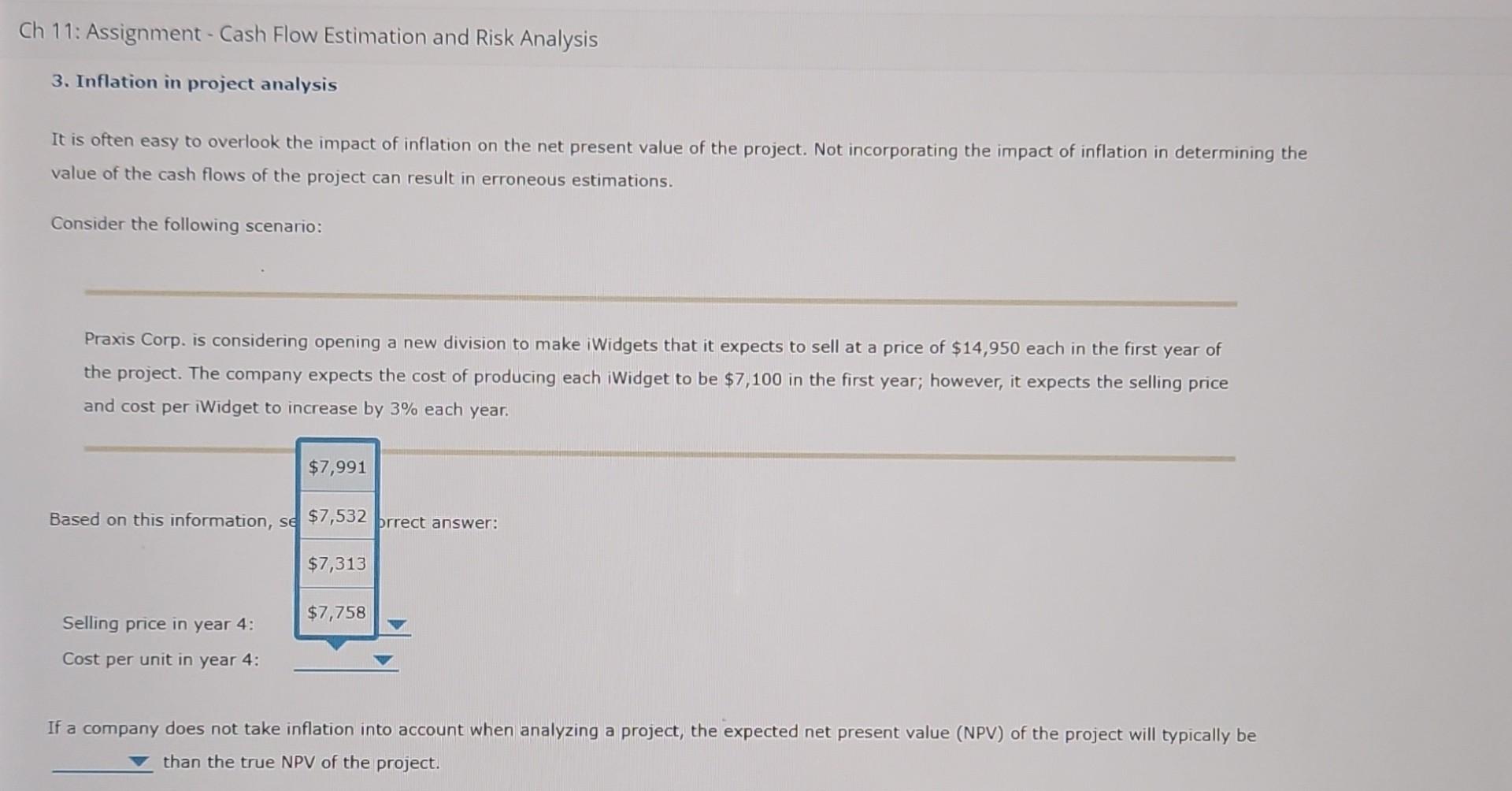 Solved \r\n11: Assignment - Cash Flow Estimation and Risk | Chegg.com