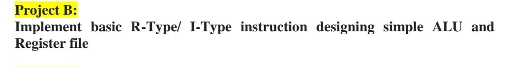 Solved Project B: Implement basic R-Type/ I-Type instruction | Chegg.com
