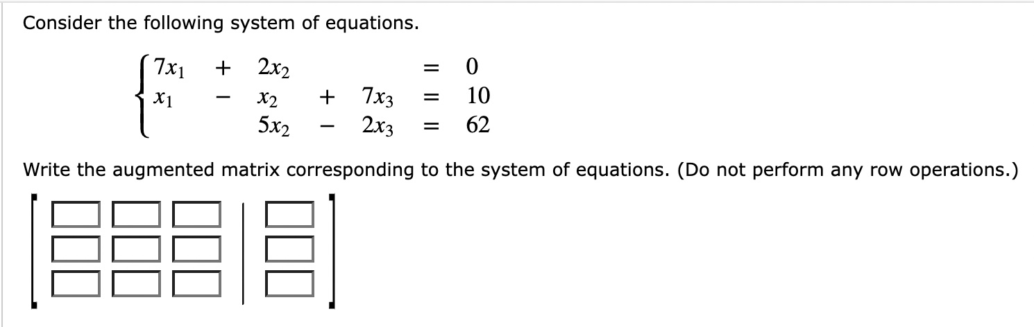 Solved Consider the following system of | Chegg.com