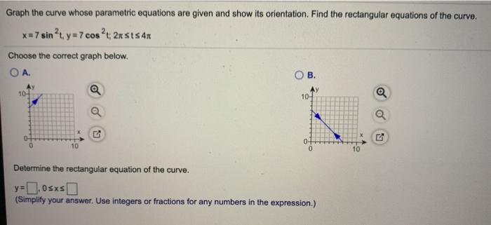 Solved Graph the curve whose parametric equations are given | Chegg.com