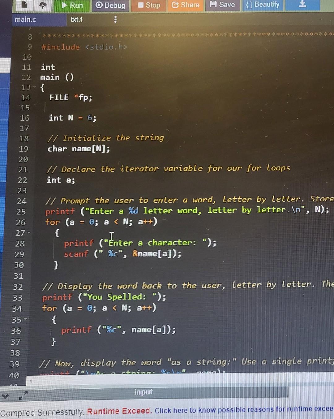 Solved I'm trying to figure out how to get this to read the | Chegg.com
