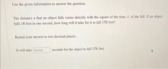 Solved Use the given information to answer the question. The | Chegg.com