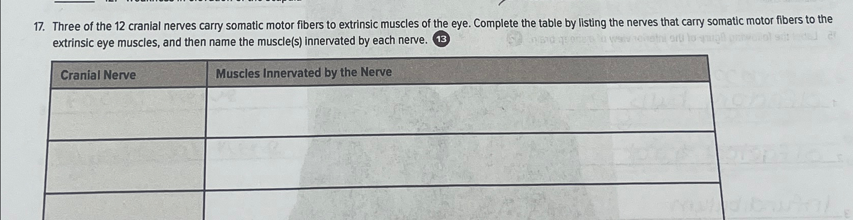 Solved Three of the 12 ﻿cranial nerves carry somatic motor | Chegg.com