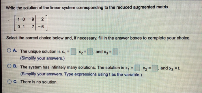 Solved Determine if the following matrix is in reduced form. | Chegg.com