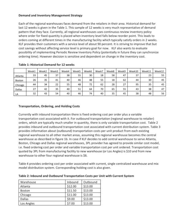 Solved Now consider transportation cost associated with | Chegg.com
