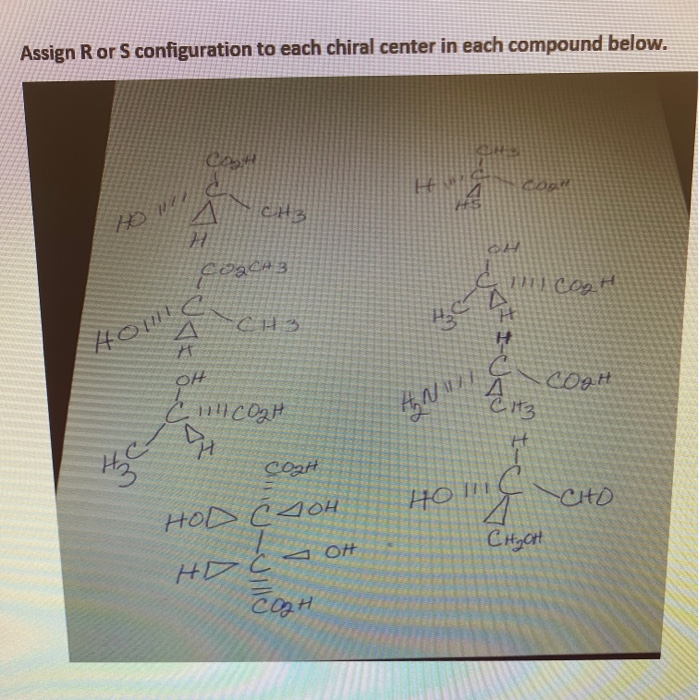 Solved Assign Ror S configuration to each chiral center in | Chegg.com