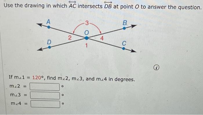 Solved Use the drawing in which AC intersects DB at point o | Chegg.com