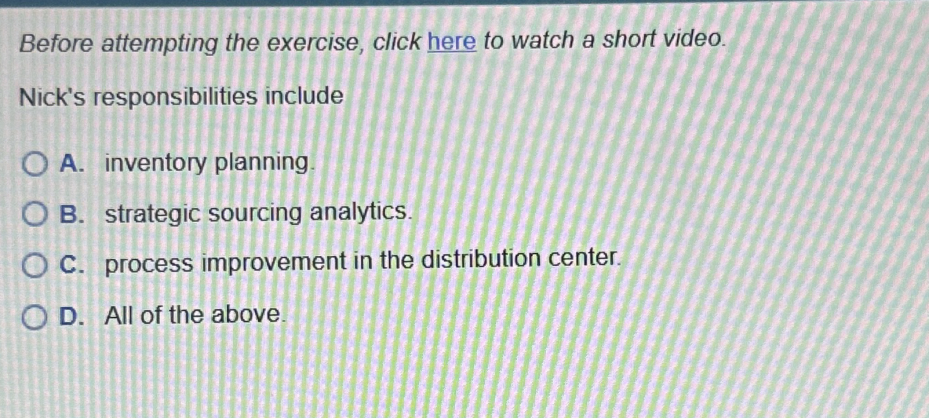 Solved Before attempting the exercise, click here to watch a | Chegg.com